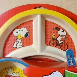 Peanuts | Dining | Peanuts Snoopy 5pc Bamboo Fiber Kids Dinnerware Set ...